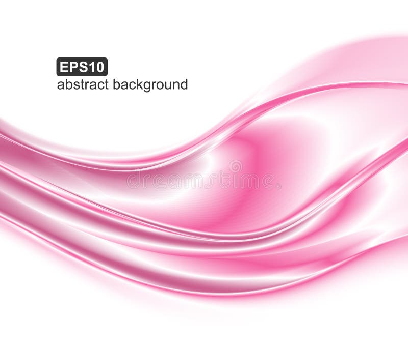 Vector Abstract Pink Waves Background Stock Vector - Illustration of ...