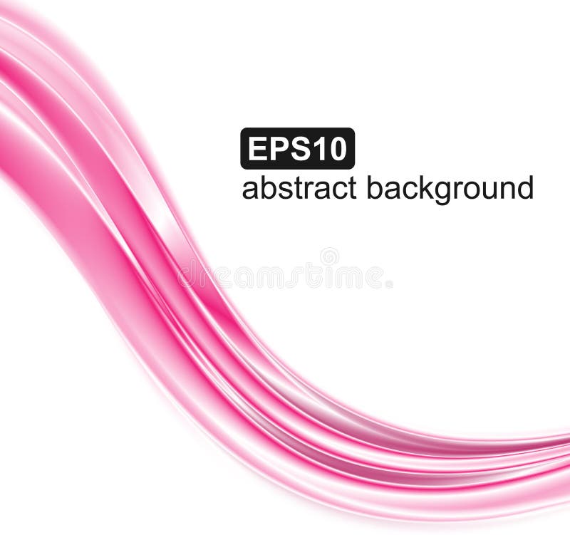 Vector Abstract Pink Waves Background Stock Vector - Illustration of ...