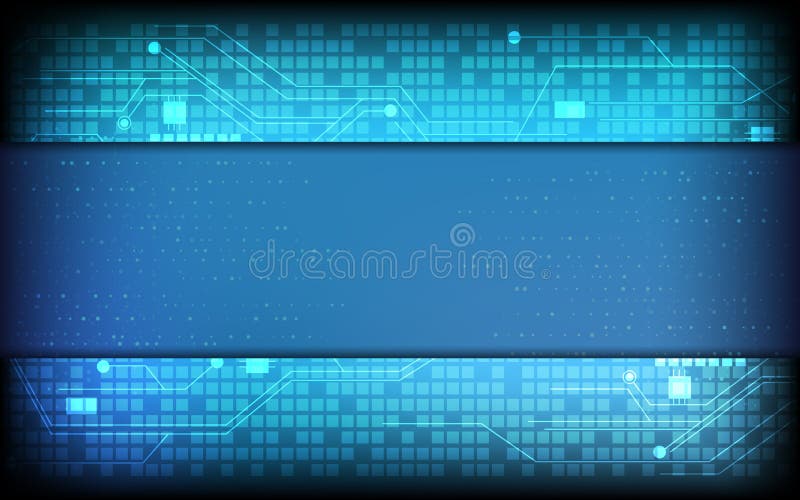 Vector Abstract Rectangle Pattern Digital Concept Template Background Stock Vector ...