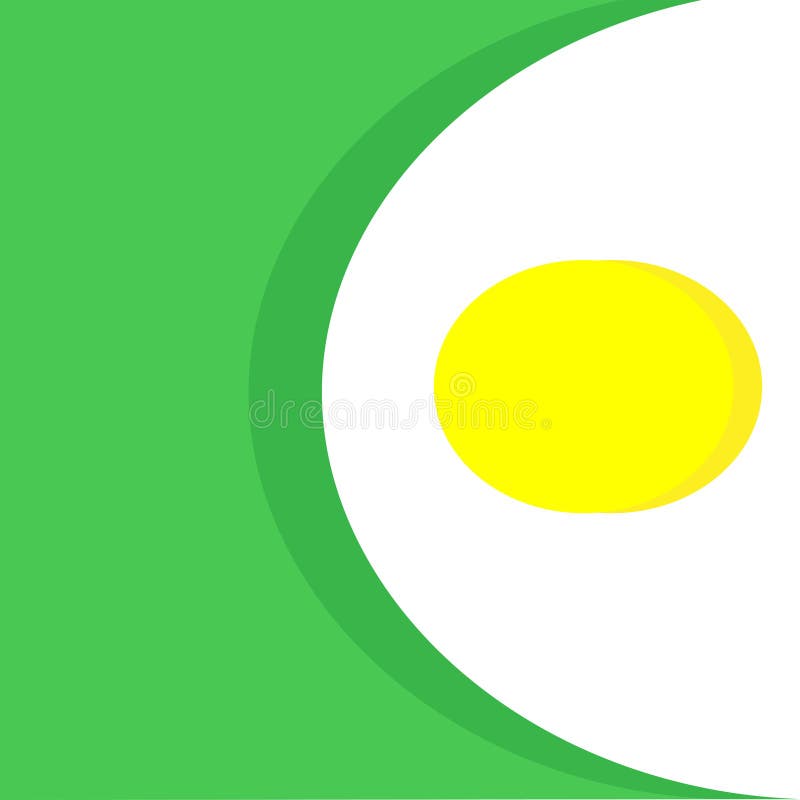 Vector Abstract Rectangular Arc-shaped Green Background and Yellow ...