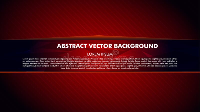 Vector Abstract Red Background with Line for Text Stock Illustration ...