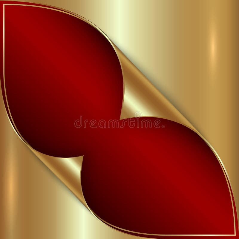 Vector Abstract Red and Golden Metallic Background Stock Vector ...