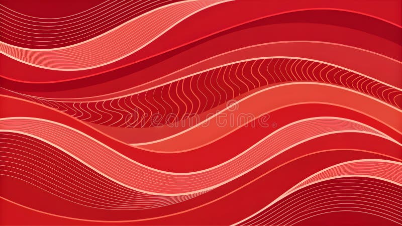 Vector Abstract Red Wavy Background Wallpaper Stock Illustration ...