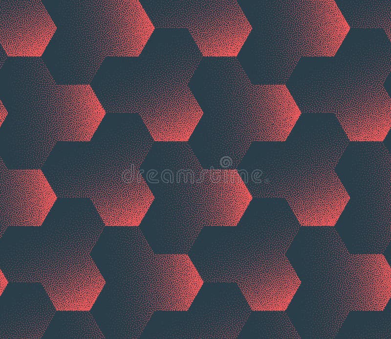 Vector Abstract Repeating Pattern of Hexagonal Shapes with Gradient of ...