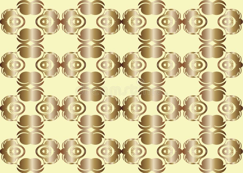 Vector Abstract, Repeating Pattern on Light Yellow Background Stock ...