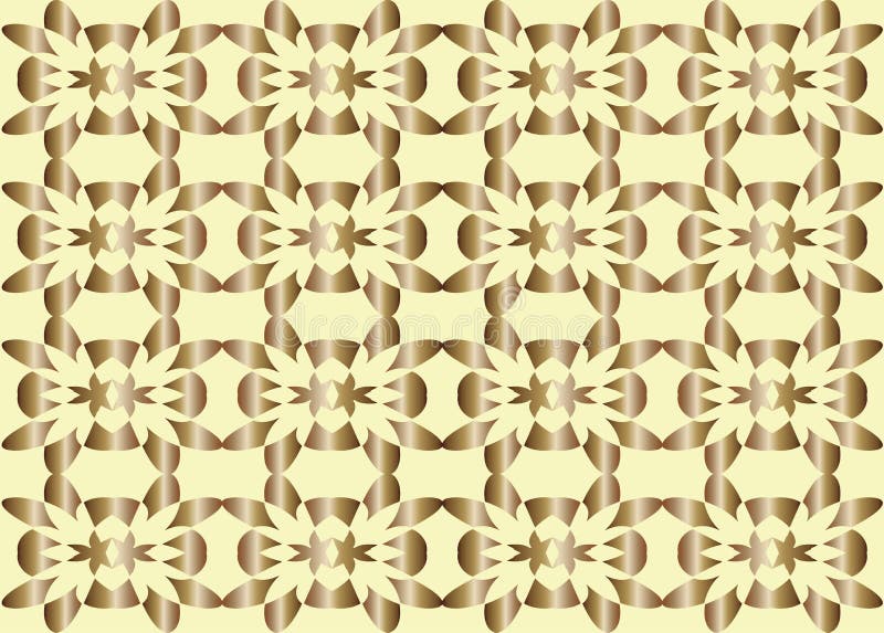 Vector Abstract, Repeating Pattern on Light Yellow Background Stock ...
