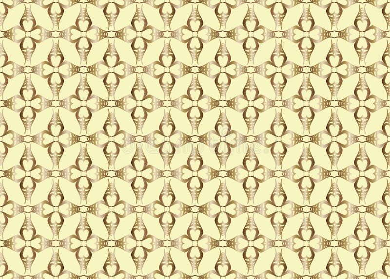Vector Abstract, Repeating Pattern on Light Yellow Background Stock ...