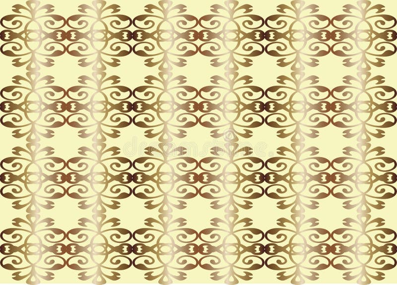 Vector Abstract, Repeating Pattern on Light Yellow Background Stock ...