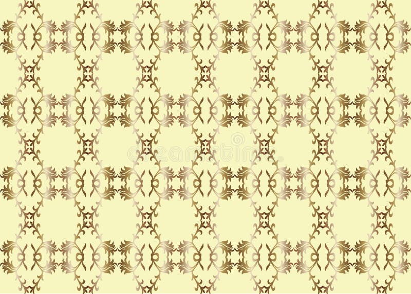 Vector Abstract, Repeating Pattern on Light Yellow Background Stock ...