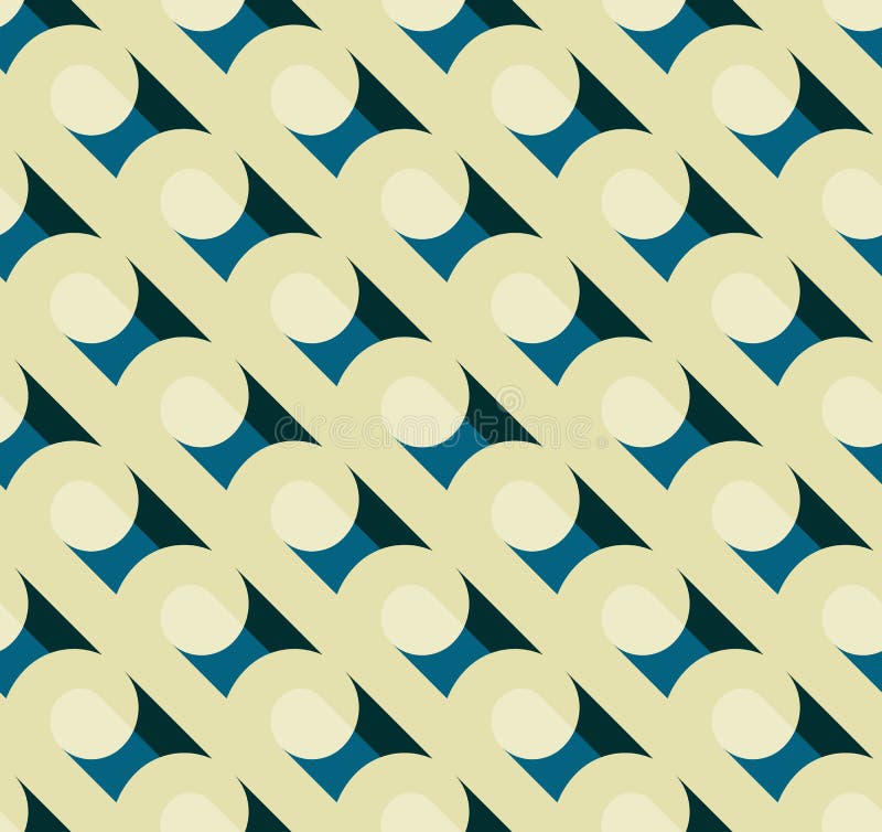 Vector Abstract Retro Seamless Pattern. Stock Vector - Illustration of ...