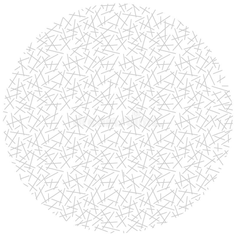 Vector Abstract Round Pattern with Random Short Lines Illustration ...