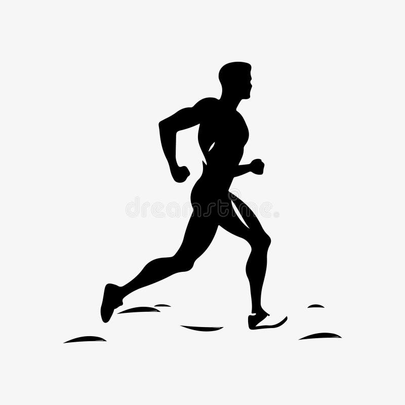 Vector Abstract Runner and Personal Trainer. Stock Vector ...