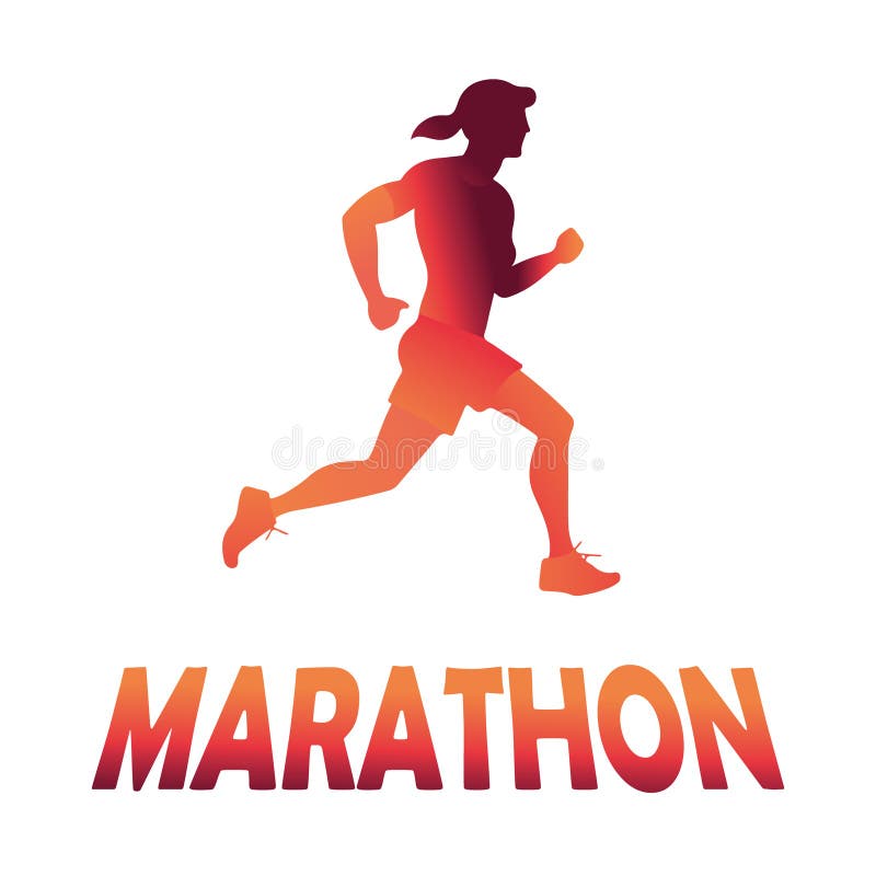 Vector Abstract Runner and Personal Trainer. Stock Vector ...