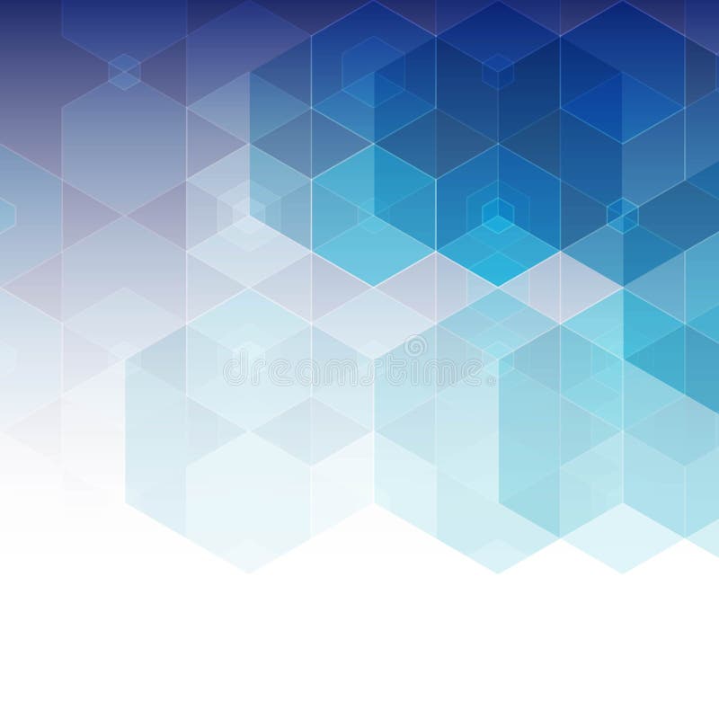 Vector Abstract Science Background. Hexagon Geometric Design Stock ...