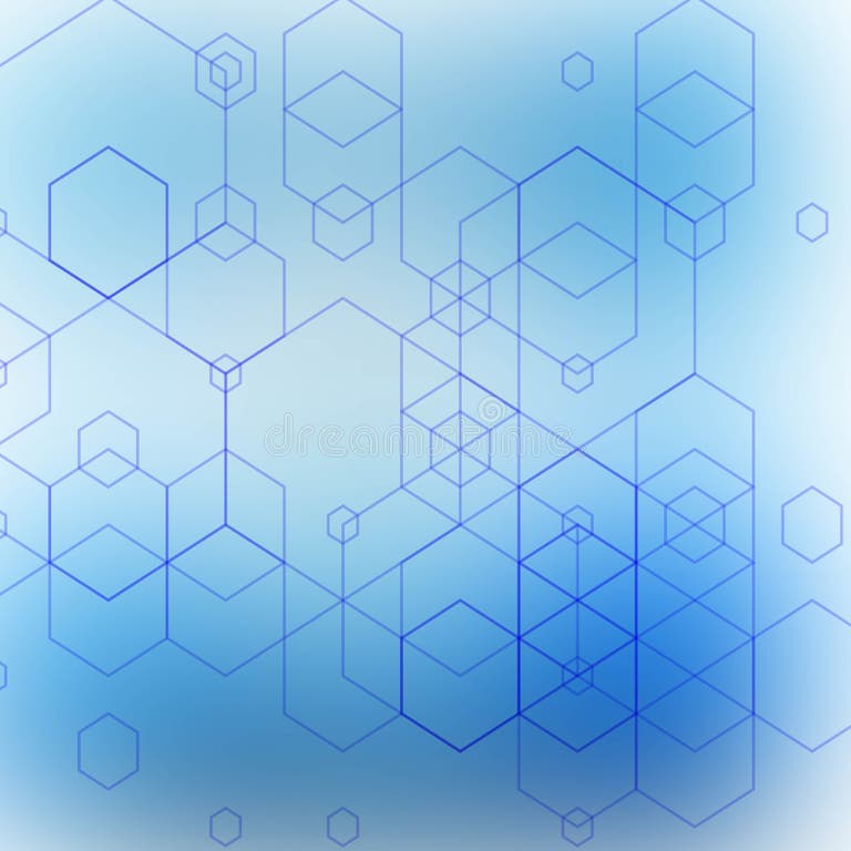 Vector Abstract Science Background. Hexagon Geometric Design. EPS 10 ...