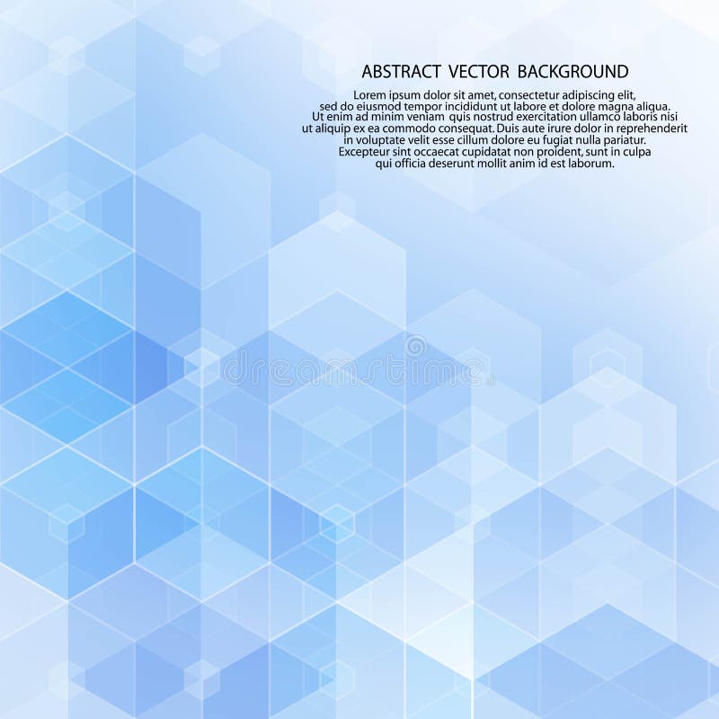 Vector Abstract Science Background. Hexagon Geometric Design Stock ...