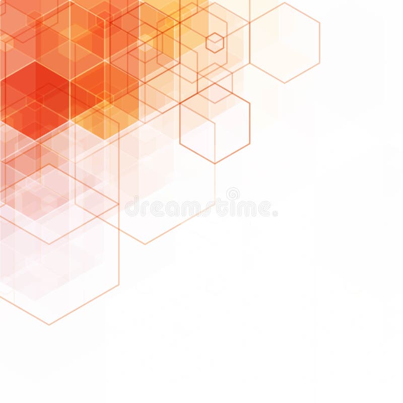 Vector Abstract Science Background. Hexagon Geometric Design Stock ...