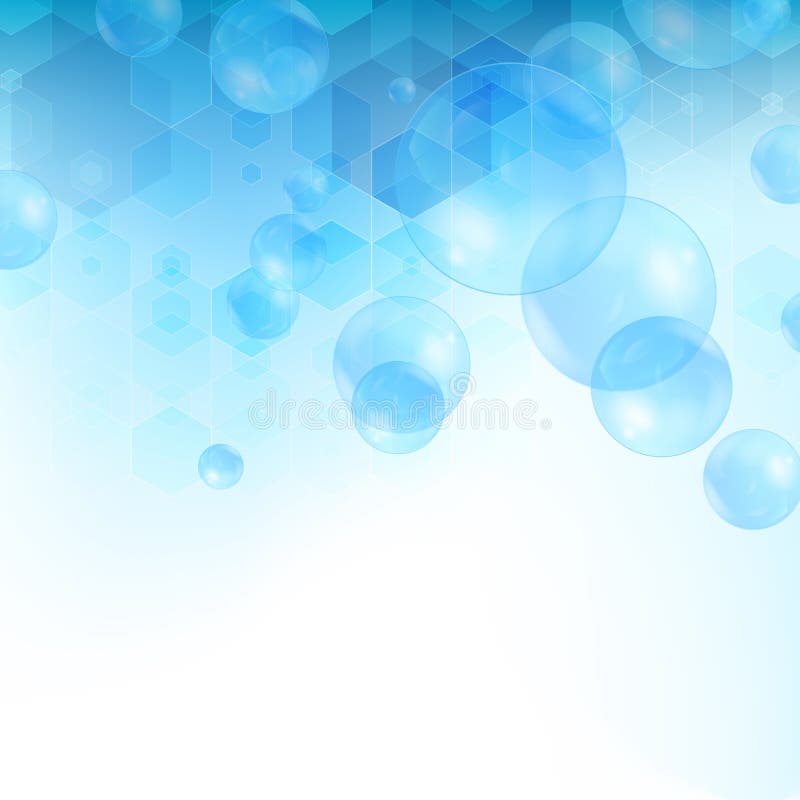 Vector Abstract Science Background. Hexagon Geometric Design Stock ...