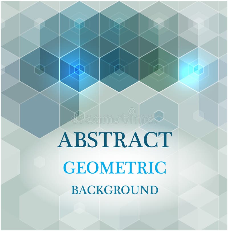 Vector Abstract Science Background. Hexagon Geometric Design Stock ...