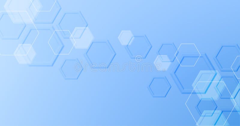 Vector Abstract Science Background. Hexagon Geometric Shapes Overlay ...