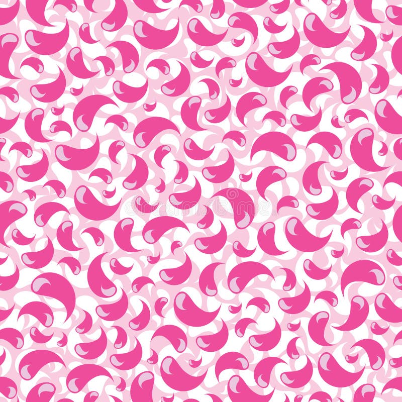 Pink Colored Question Marks Seamless Pattern Isolated on White ...