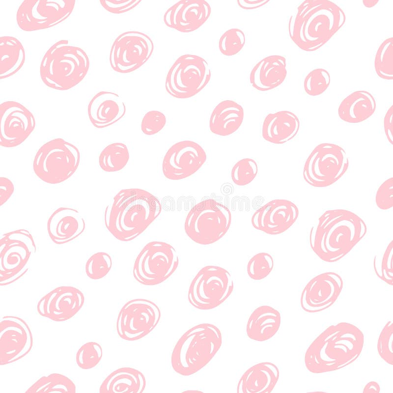Vector Abstract Seamless Cute Pattern with Pink Elements Stock ...