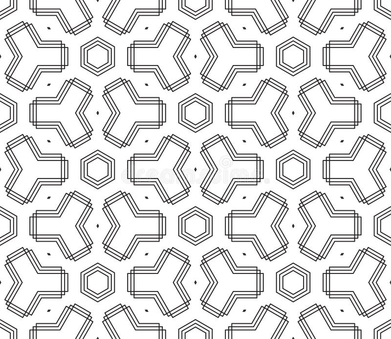 Vector Abstract Seamless Geometric Islamic Wallpaper. Stock Vector ...