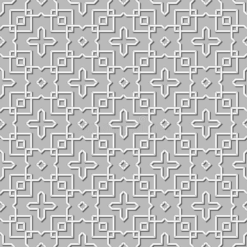 Vector Abstract Seamless Geometric Islamic Wallpaper. Stock Vector ...