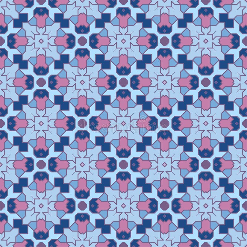 Vector Abstract Seamless Geometric Islamic Wallpaper. Stock Vector ...