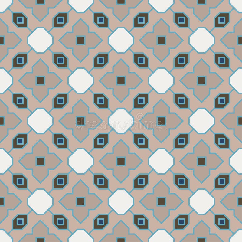 Vector Abstract Seamless Geometric Islamic Wallpaper. Stock Vector ...