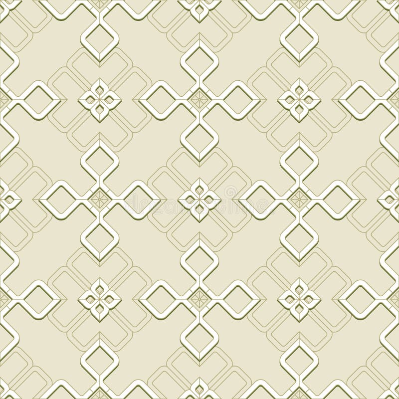 Vector Abstract Seamless Geometric Islamic Wallpaper. Stock Vector ...