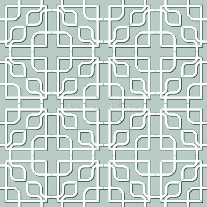 Vector Abstract Seamless Geometric Islamic Wallpaper. Stock Vector ...