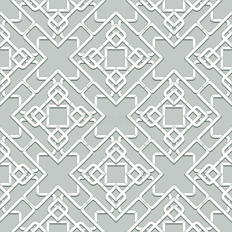Vector Abstract Seamless Geometric Islamic Wallpaper. Stock Vector ...
