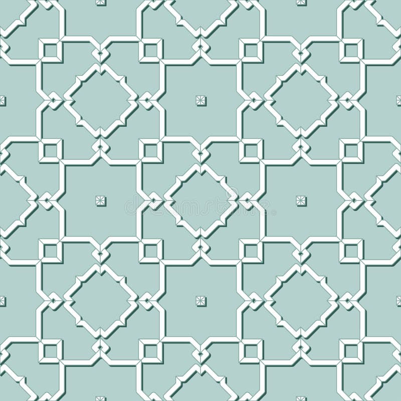 Vector Abstract Seamless Geometric Islamic Wallpaper. Stock Vector ...