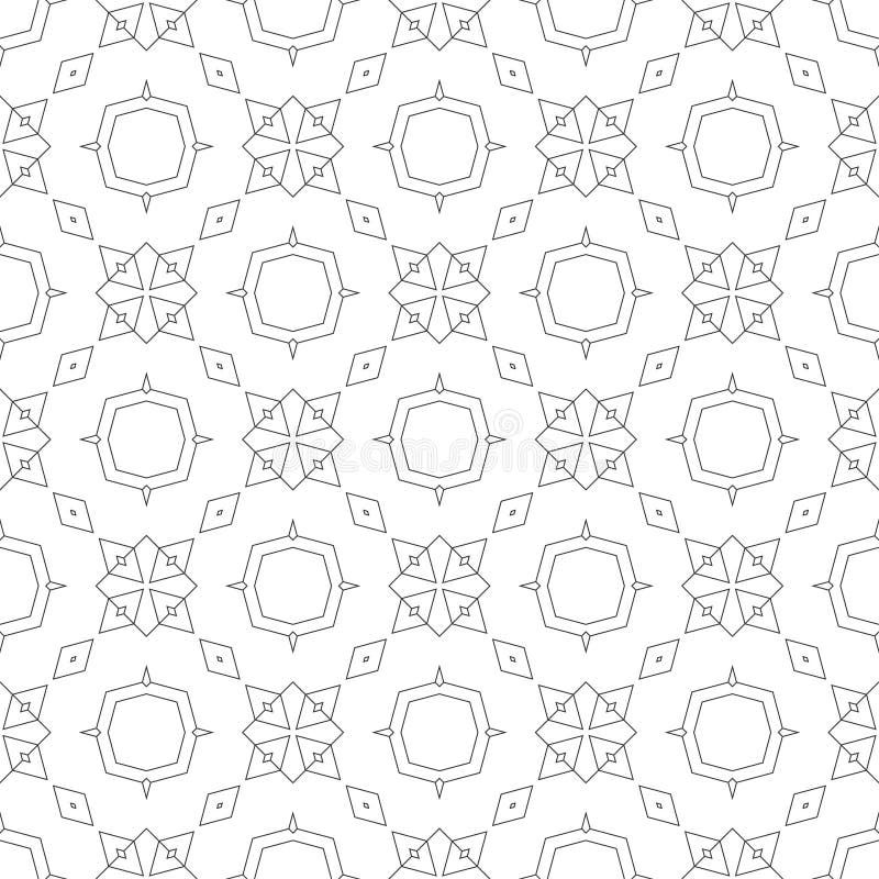 Vector Abstract Seamless Geometric Islamic Wallpaper. Stock Vector ...