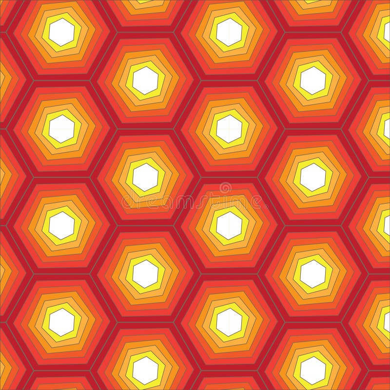 Vector Abstract Seamless Honeycomb Pattern Stock Vector - Illustration ...