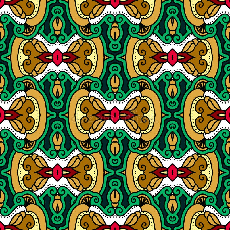 Vector Abstract Seamless Pattern. Bright Feminine Stock Vector ...