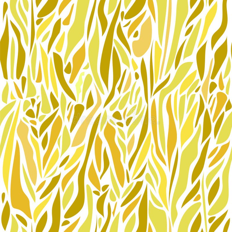 Vector Abstract Seamless Pattern with Curved Spots. Drops in Different ...