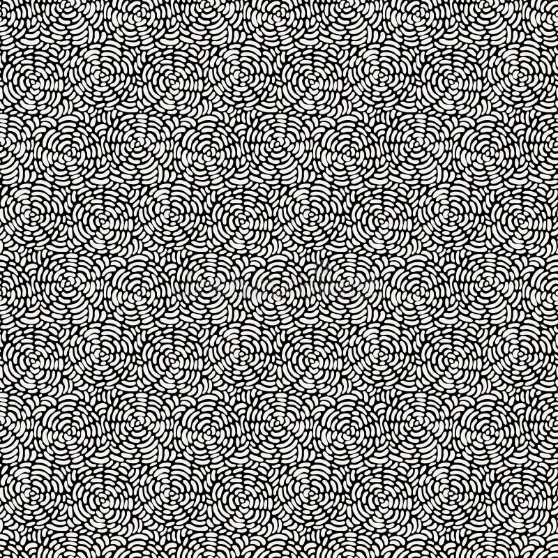 Decorative Vector Seamless Wave Pattern. Endless Illustration with ...