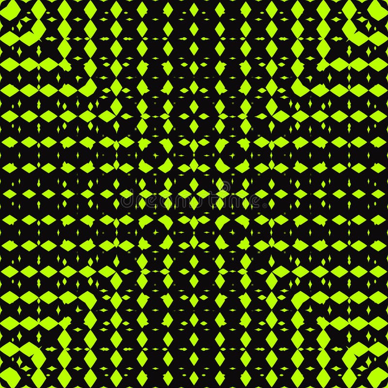 Vector Abstract Seamless Pattern with Halftone Square Tiles. Green and ...