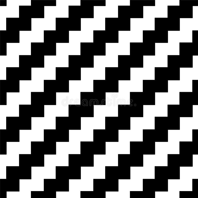 Vector Abstract Seamless Pattern - Linear Zigzag Background Stock ...