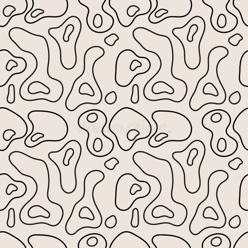 Vector Abstract Seamless Pattern. Stock Vector - Illustration of blotch ...