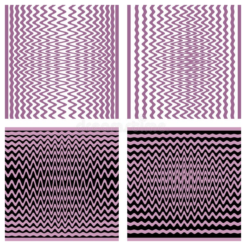 Vector Set with Rhythmic Lines Backgrounds. Stock Vector - Illustration ...