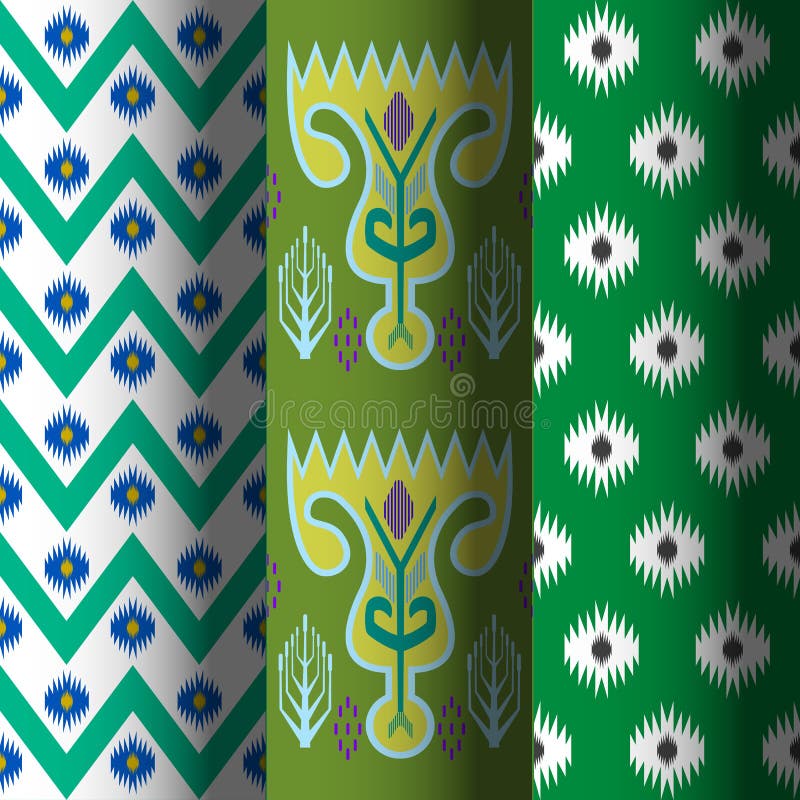 Vector Seamless Pattern in the Form of Cotton in the Uzbek National ...