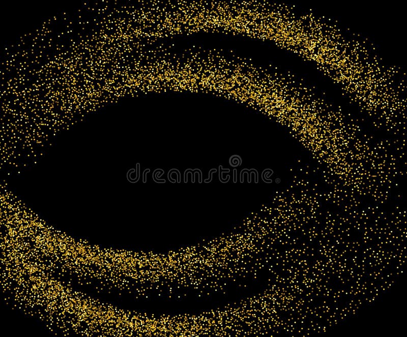 Vector Abstract Shiny Color Gold Wave Design Element with Glitter ...