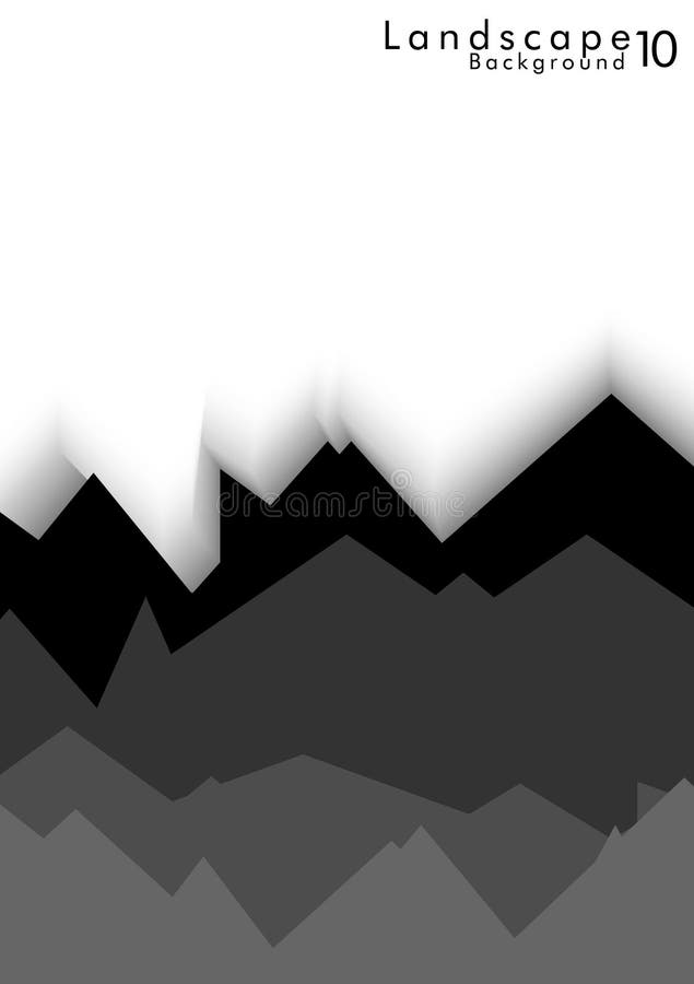 Vector Abstract Simple Landscape Background in Eps 10 Stock Vector ...