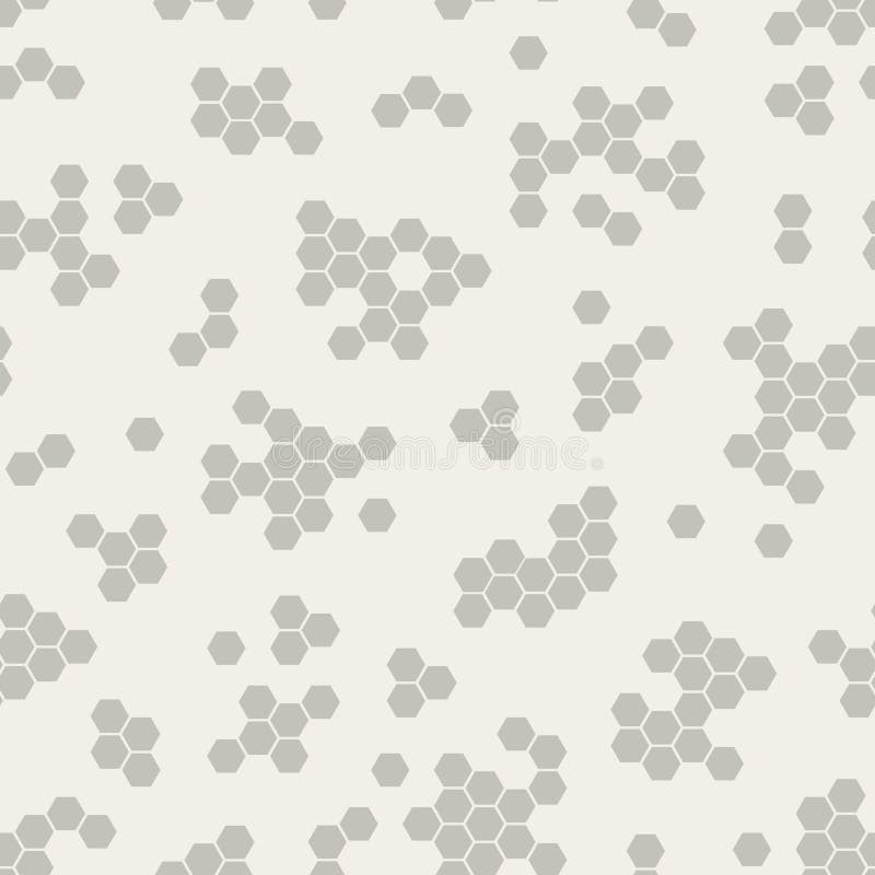 Vector Abstract Simple Pattern with Hexagon Geometric Shapes. Beige ...