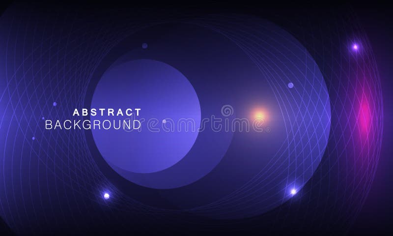 Vector Abstract Space Background with Abstract Elements Stock ...