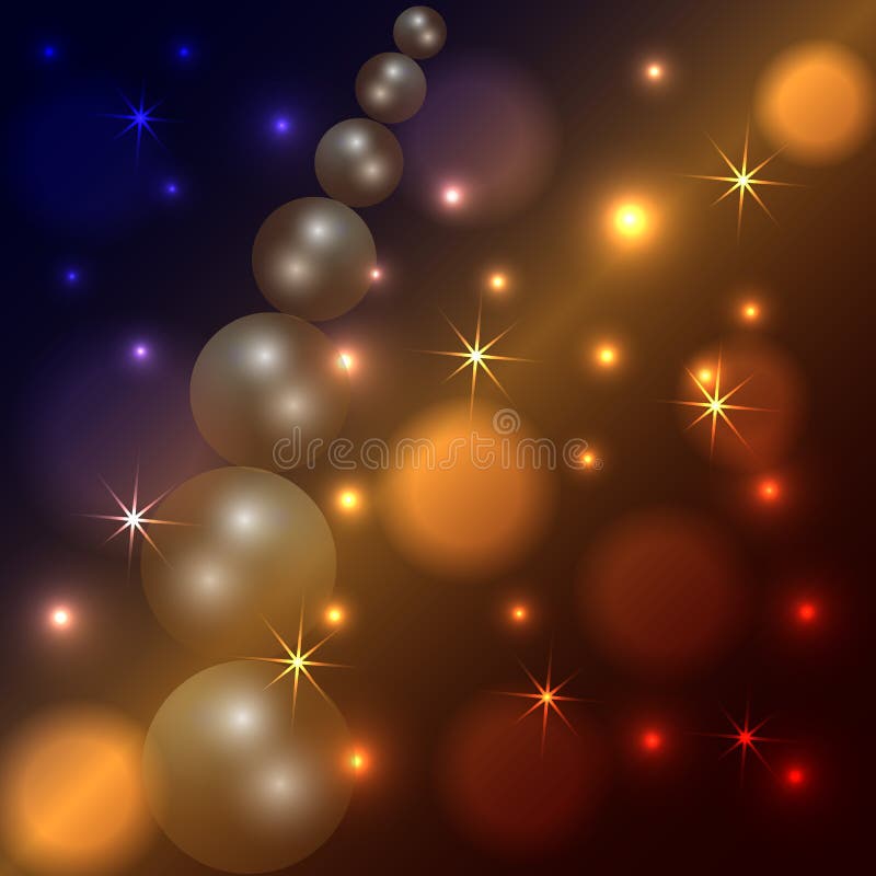 Vector Abstract Star and Pearl Dark Background Stock Vector ...