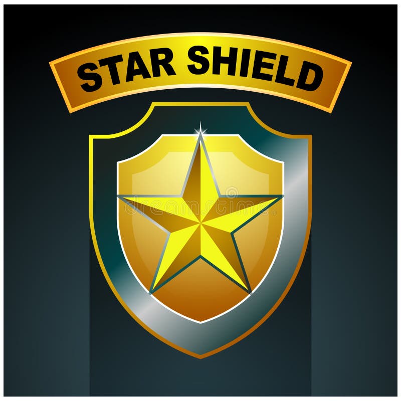 Star Shield and Wings Emblems Stock Vector - Illustration of winning ...